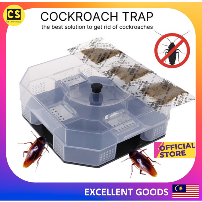 Reusable Non-Toxic Cockroach Trap Box - Effective Pest Catcher with ...