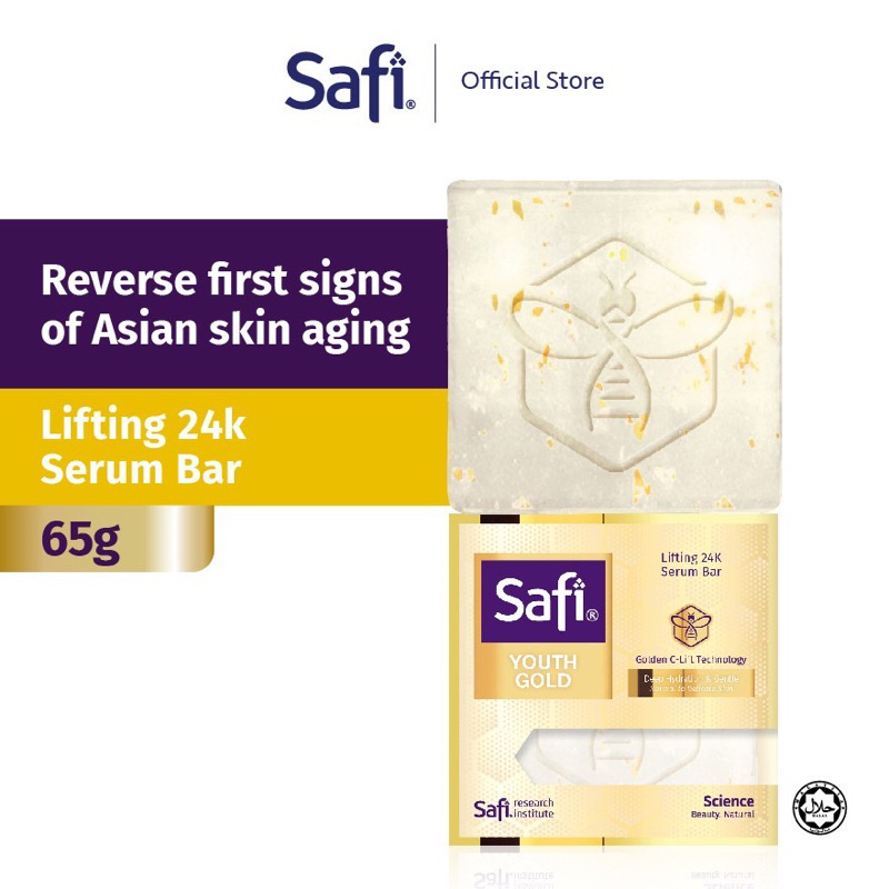 Safi Youth Gold Lifting 24K Serum Bar Deep Hydration & Gentle 65g ...