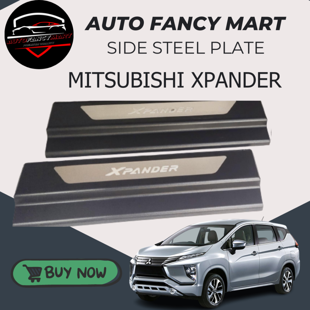 4PCS MITSUBISHI XPANDER Steel Plate Door Step Side Sill Plate BLUE ...