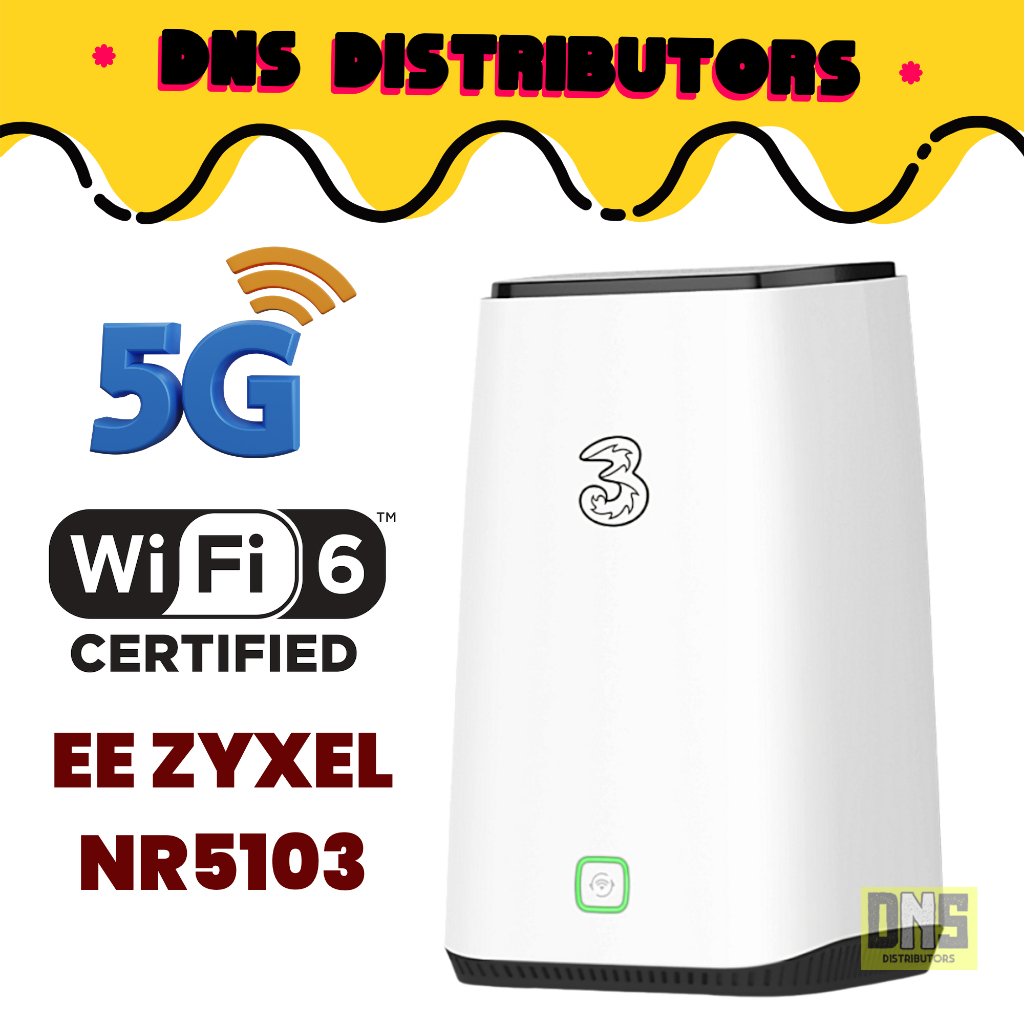 5G Umobile Yes HOME Broadband Zyxel NR5103E Modem 5G EE / 3UK Network Dual band Wifi 6 Portable ...