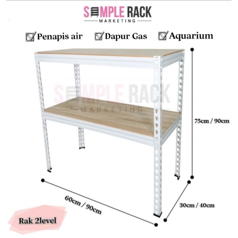 👍 SIMPLE RACK Boltless Rack Storage Rack Kitchen Rack Rak Besi Rak ...