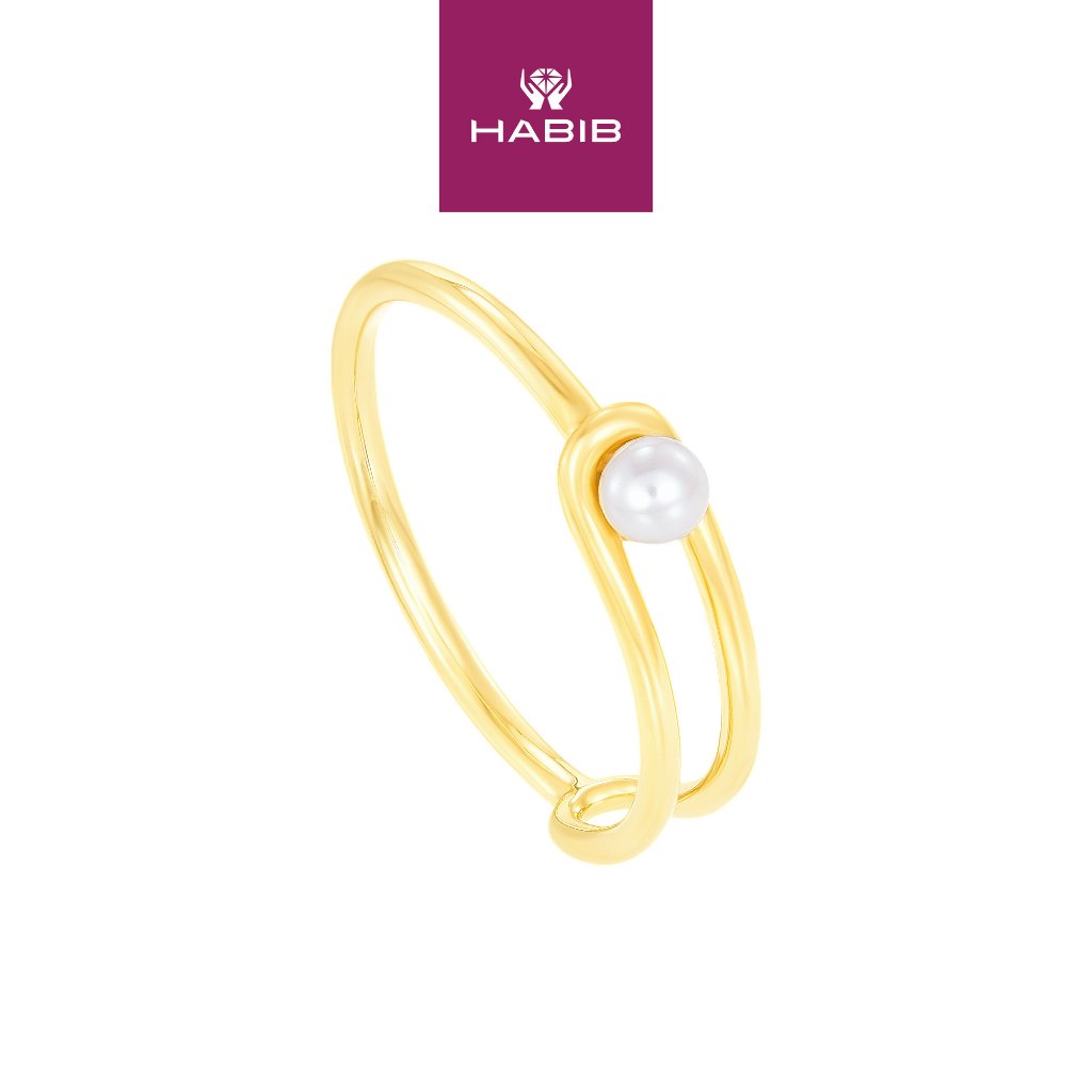 HABIB Freshwater Pearl Ring in 375/9K Yellow Gold Ring A05680921(Y ...