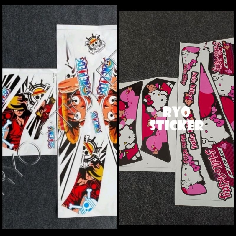 STICKER YAMAHA EGO S ONE PIECE LUFFY/HELLO KITTY | Shopee Malaysia