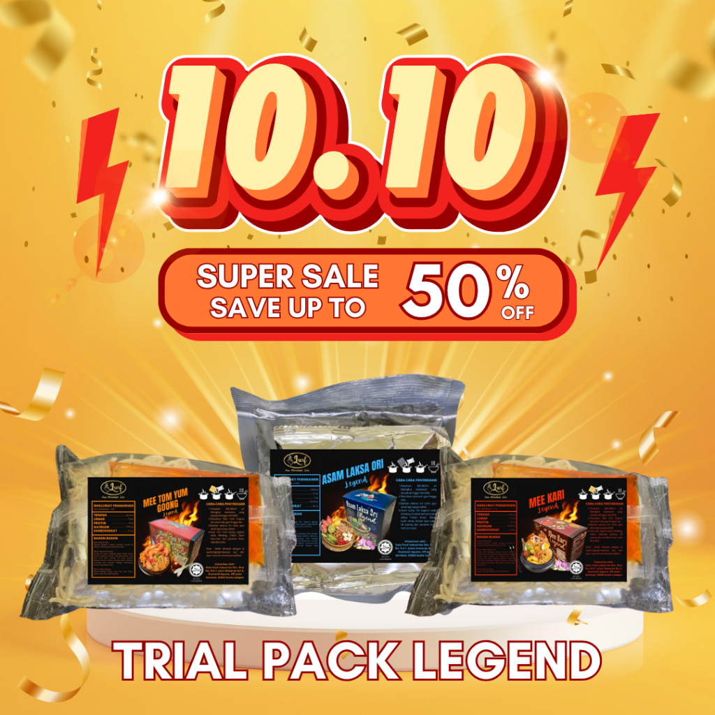 TRIAL PACK LEGEND [ ASAM LAKSA, MEE KARI & MEE TOMYUM GOONG] | Shopee ...