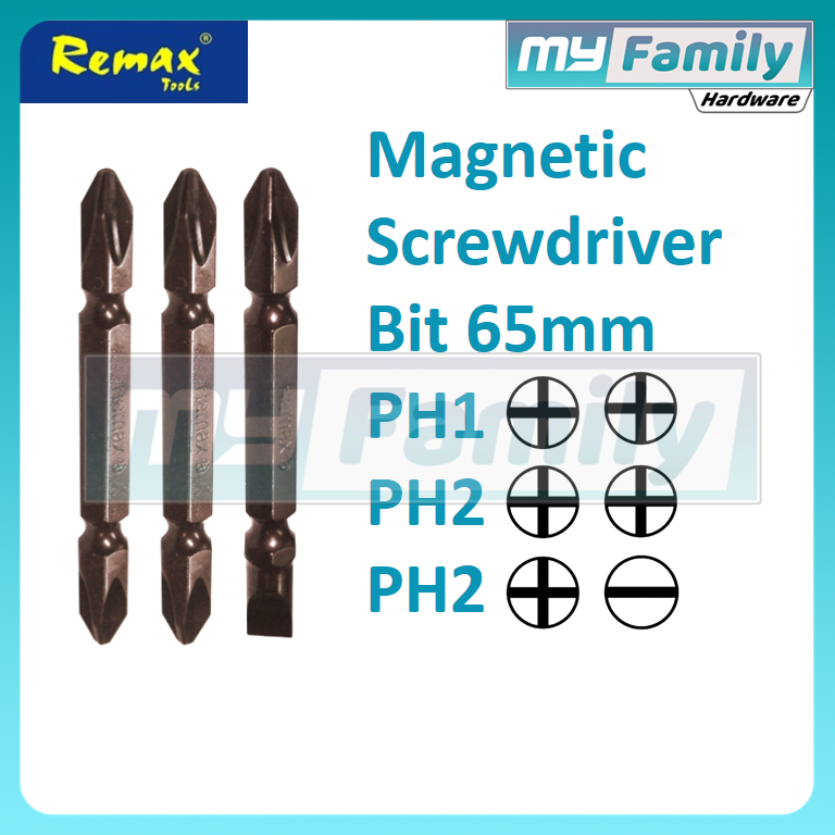 REMAX 2 Way S2 Magnetic Head Screwdriver Screw Bit PH2 PH1 Slot ...