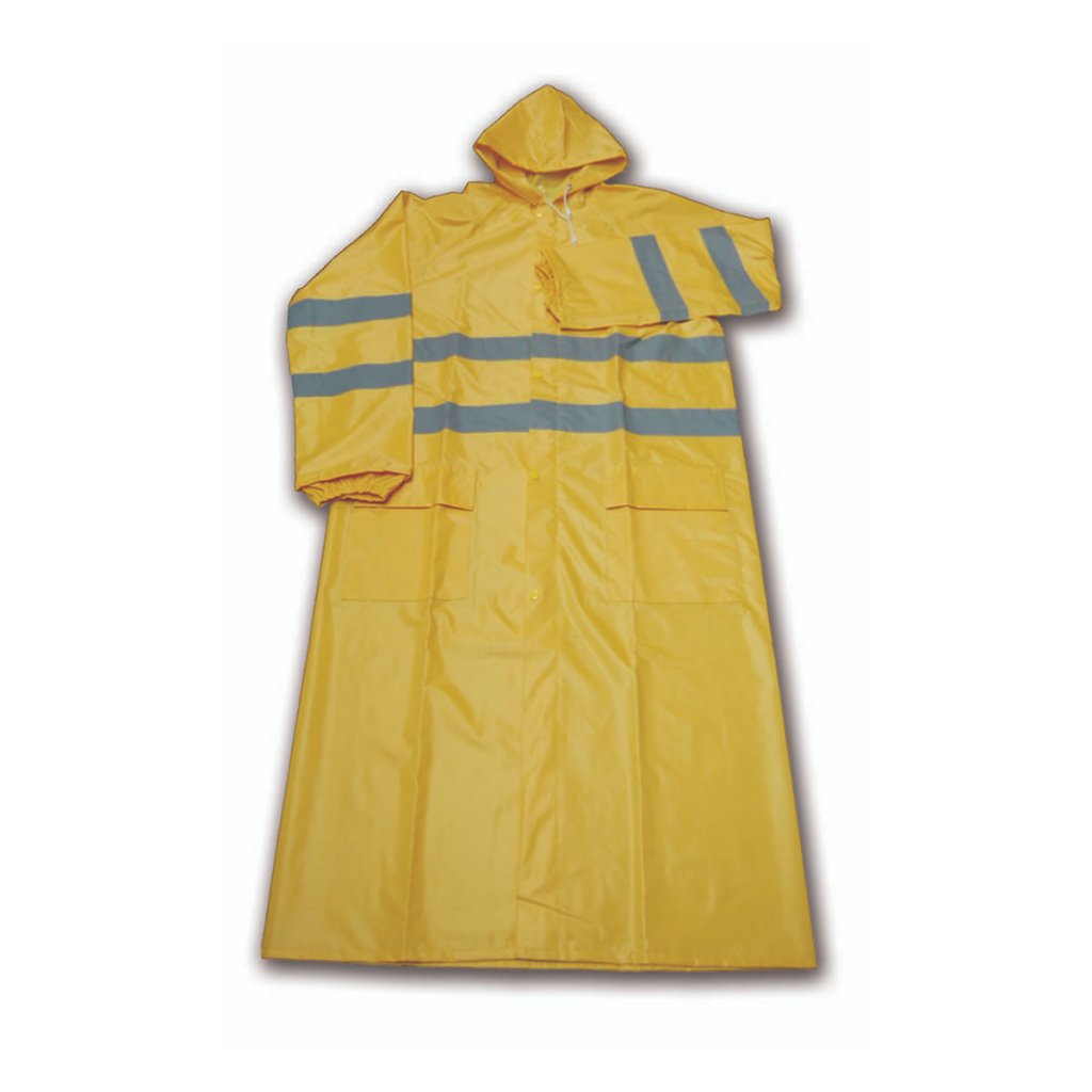 ATEM RAINCOAT POLYESTER WITH PVC COATING AND REFLECTIVE | Shopee Malaysia
