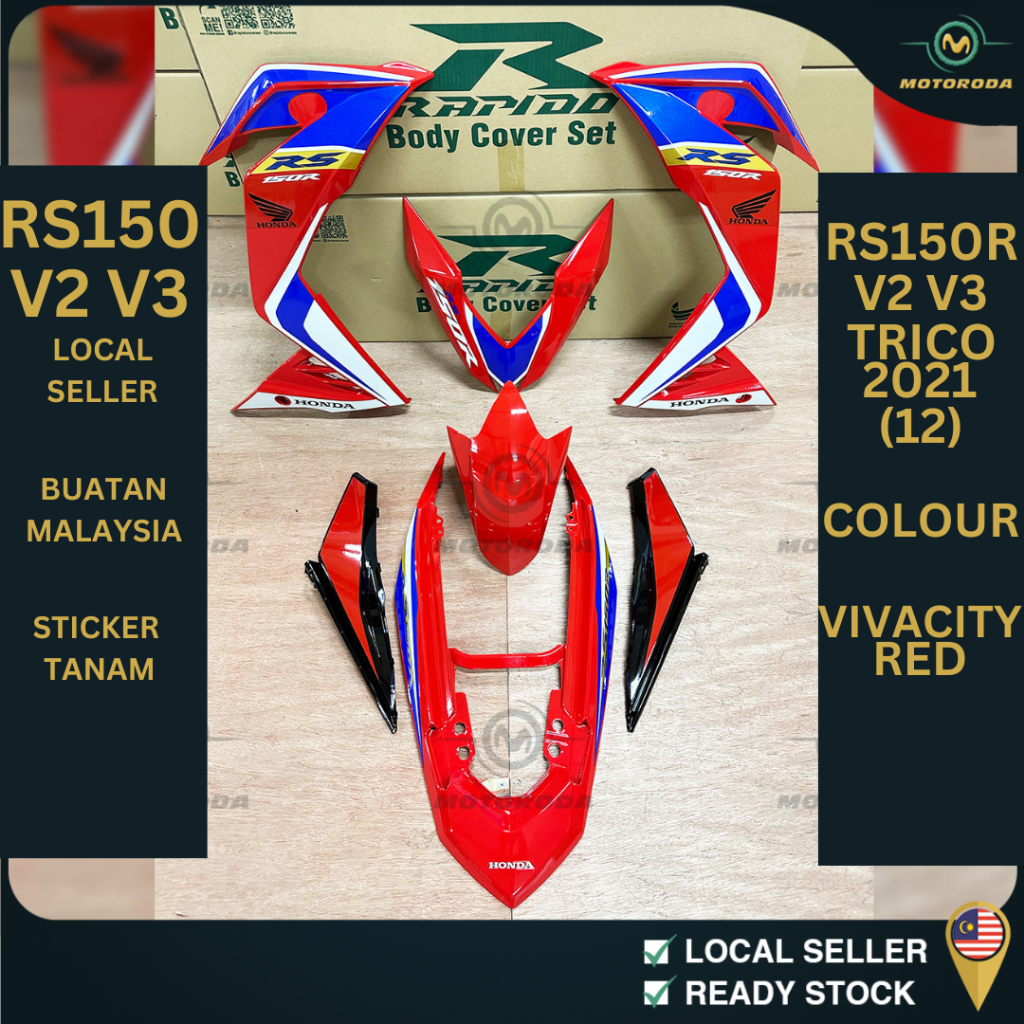 Rapido Cover Set Coverset Bodyset RS150R RS150 WINNER 150 V2 V3 (12 ...