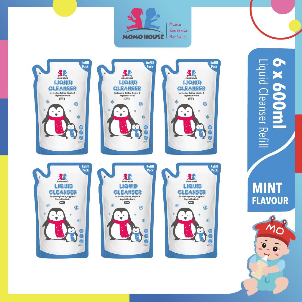 [Bundle Deals] MOMO HOUSE Liquid Cleanser Refill (600ml x 6 Packs ...