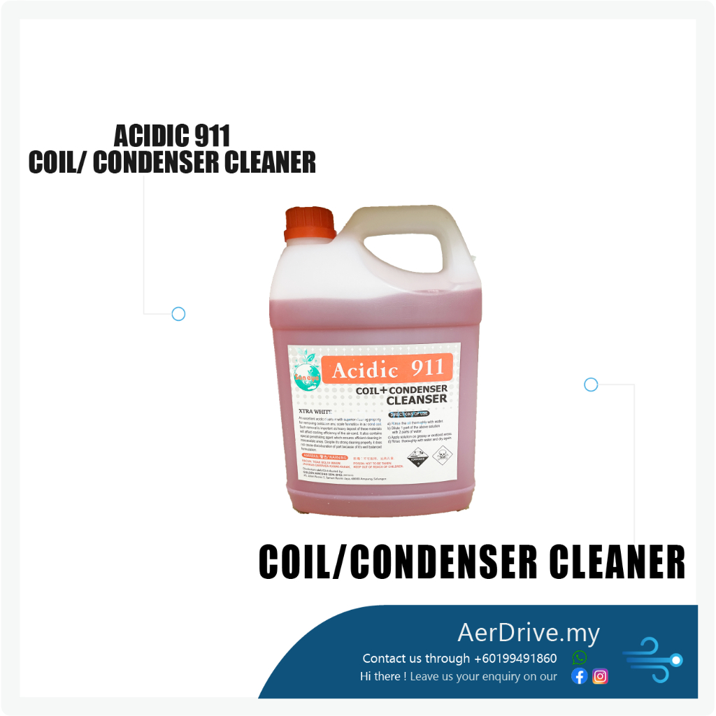 ACIDIC 911 Coil/ Condenser Cleaner | Shopee Malaysia