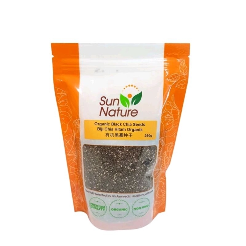 Sun Nature Organic Black Chia Seeds 250g | Shopee Malaysia