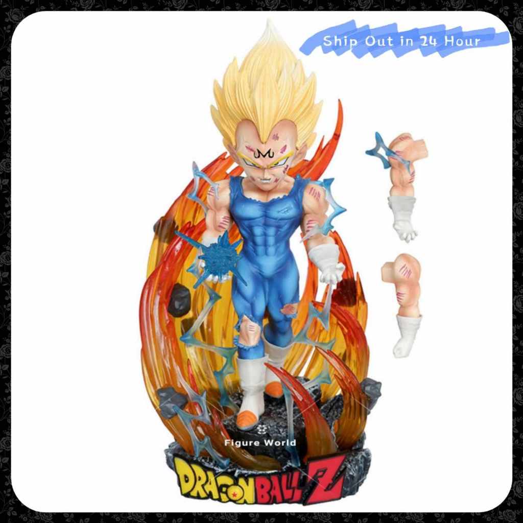 BIG OFFER31CM DRAGON BALL WC EVIL VEGETA SELF DESTRUCTION COPY RESIN ...