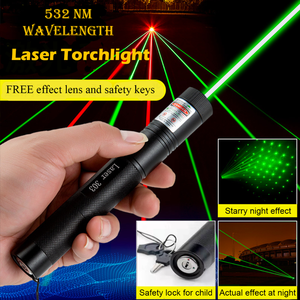 Rechargeable Green Laser Pointer High Power Pen Laser Flashlight Laser ...