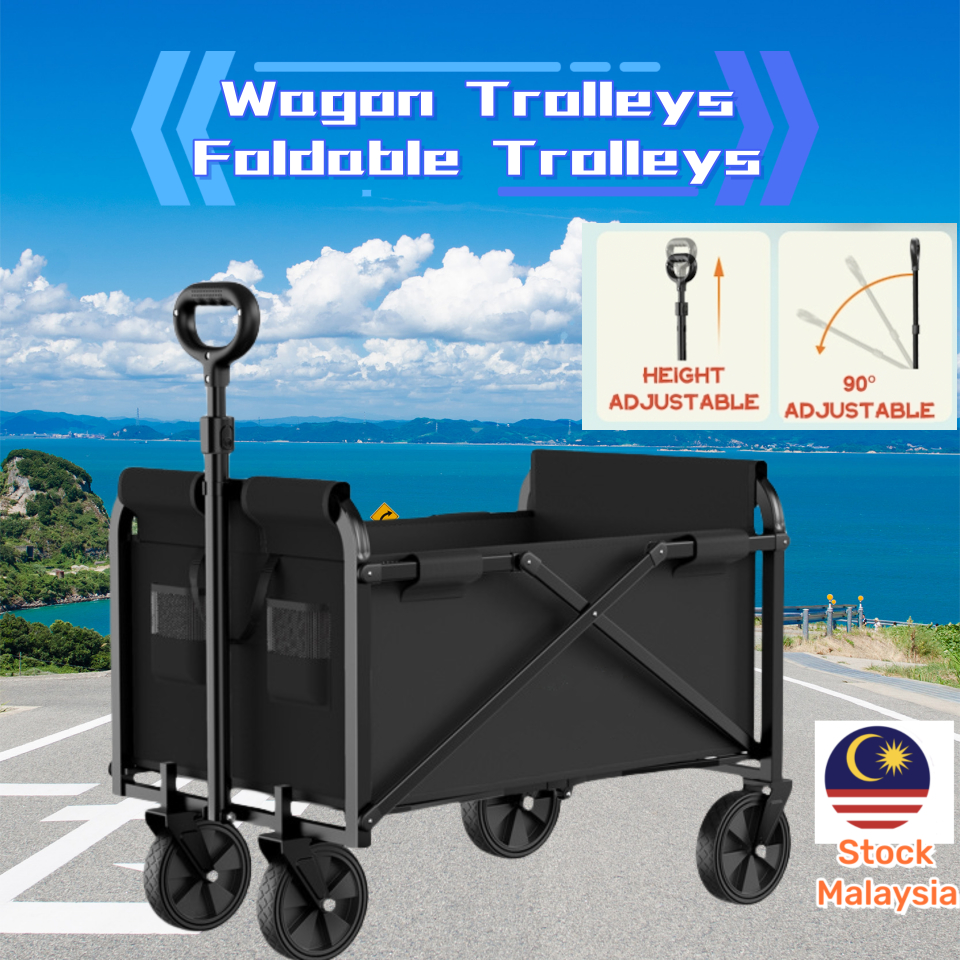 🇲🇾Ready Stock🇲🇾 Wagon Lipat Outdoor Wagon trolleys foldable trolleys ...