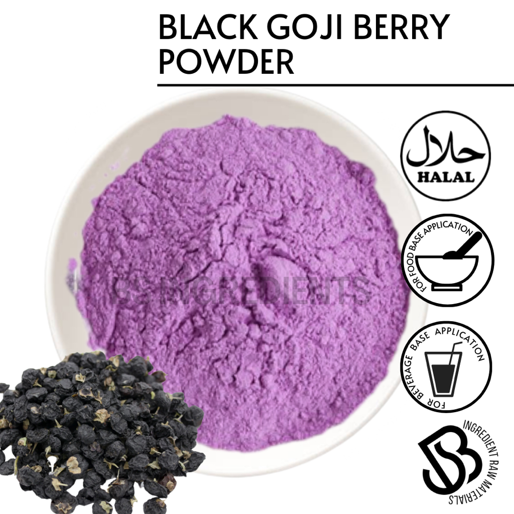 Black Goji Powder/ Serbuk Hitam Beri Goji/Black Goji Berry /黑枸杞粉 /Black ...