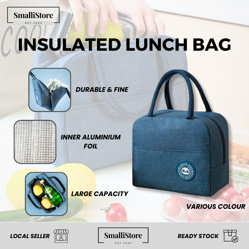 【SMALLI STORE】Lunch Bag Insulated Cartoon Lunch Bag for Kids and Adults Doorgift Beg Bekal ...
