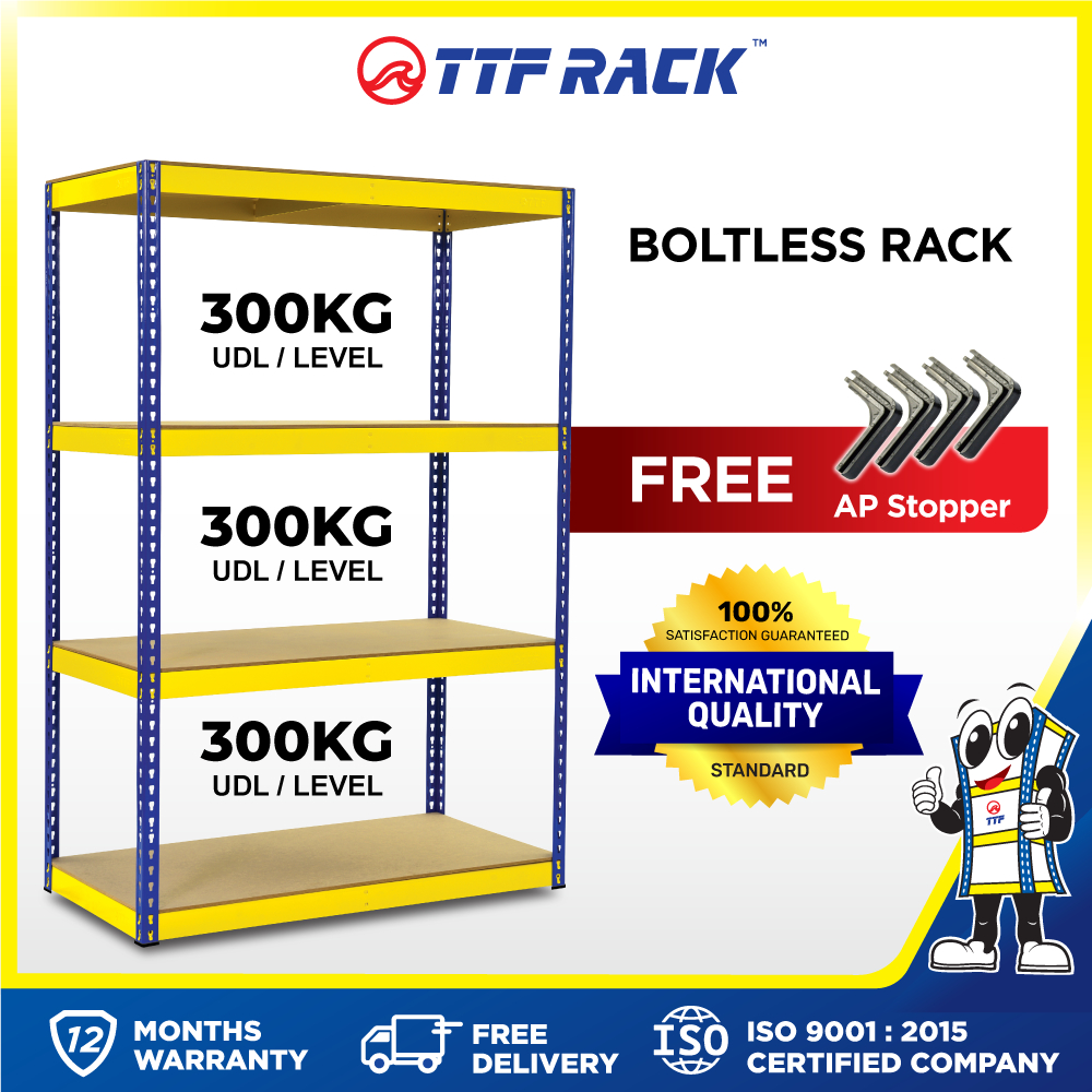 TTF Rack™Boltless Rack H183-213cm D76-122cm/Rak Besi Bertingkat ...
