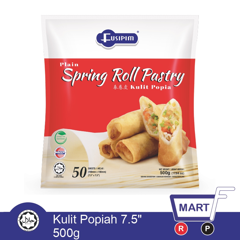 FUSIPIM Spring Roll Pastry 7.5" 500g (Kulit popia) [KL, Klang, Selangor ...