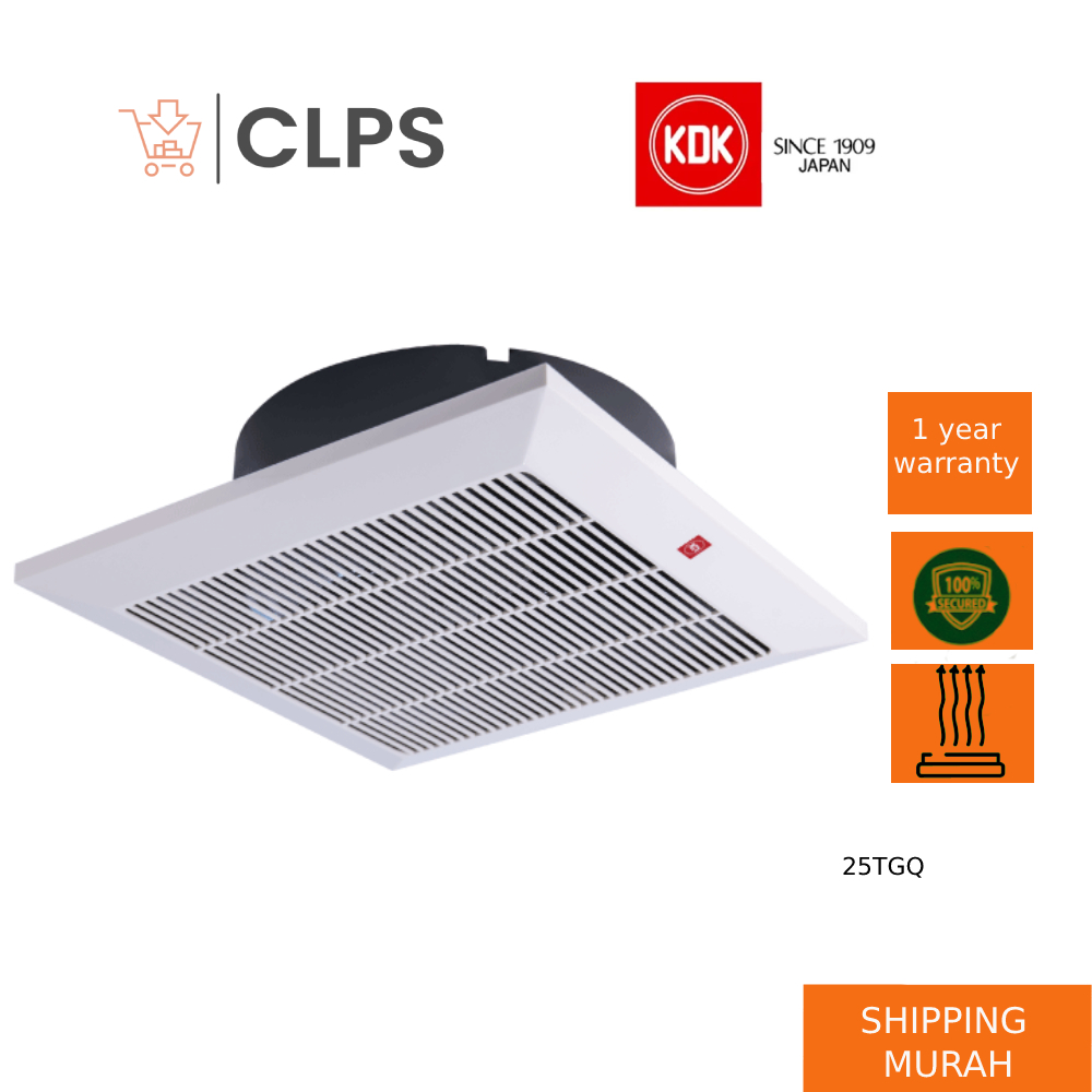KDK KHIND Ceiling Exhaust Fan 25TGQ /25TGQ7 Ceiling Ventilation Fan ...
