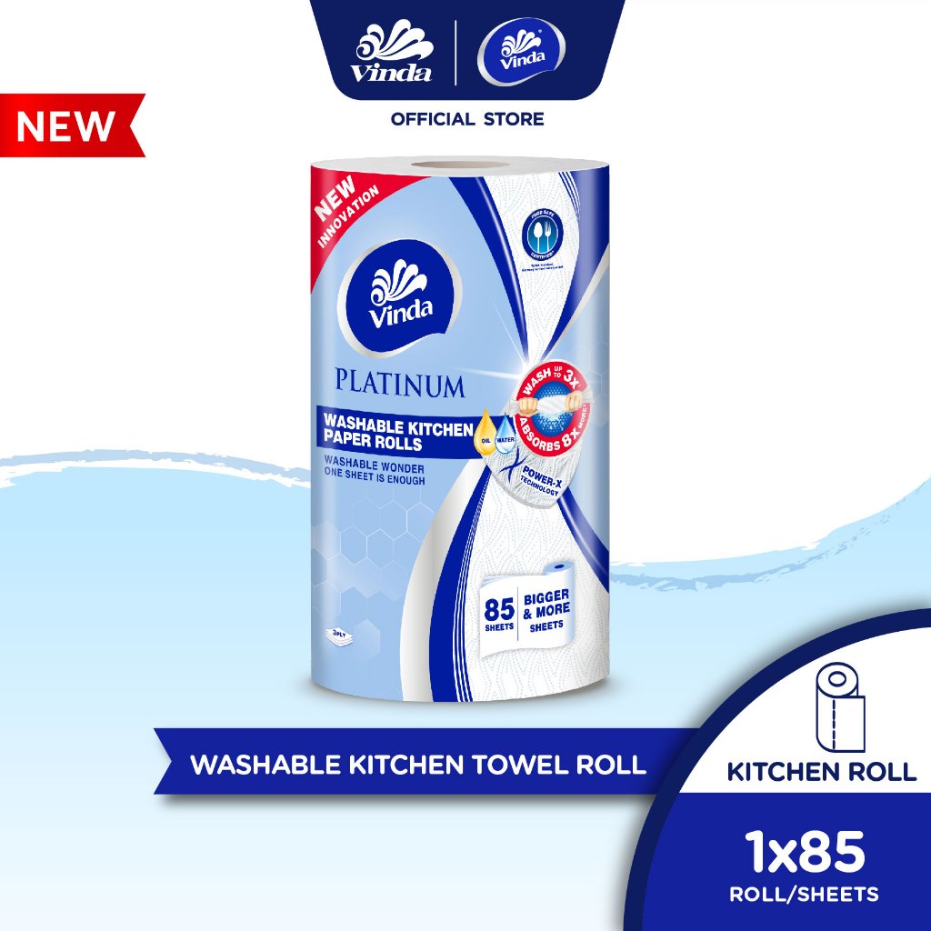 Vinda Platinum Washable Kitchen Roll (1x85s) | Shopee Malaysia