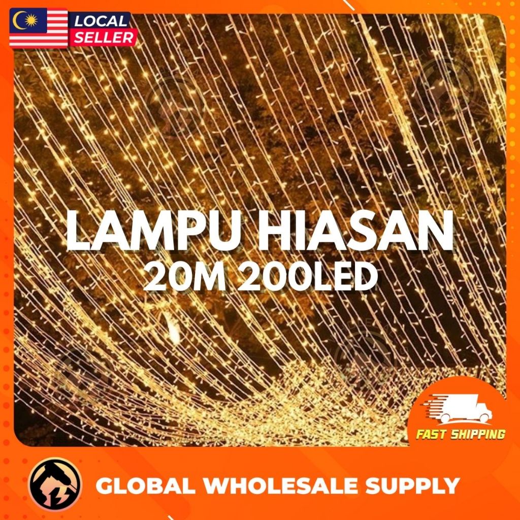LED String Fairy Light Waterproof Lampu Hiasan Rumah Garland String ...