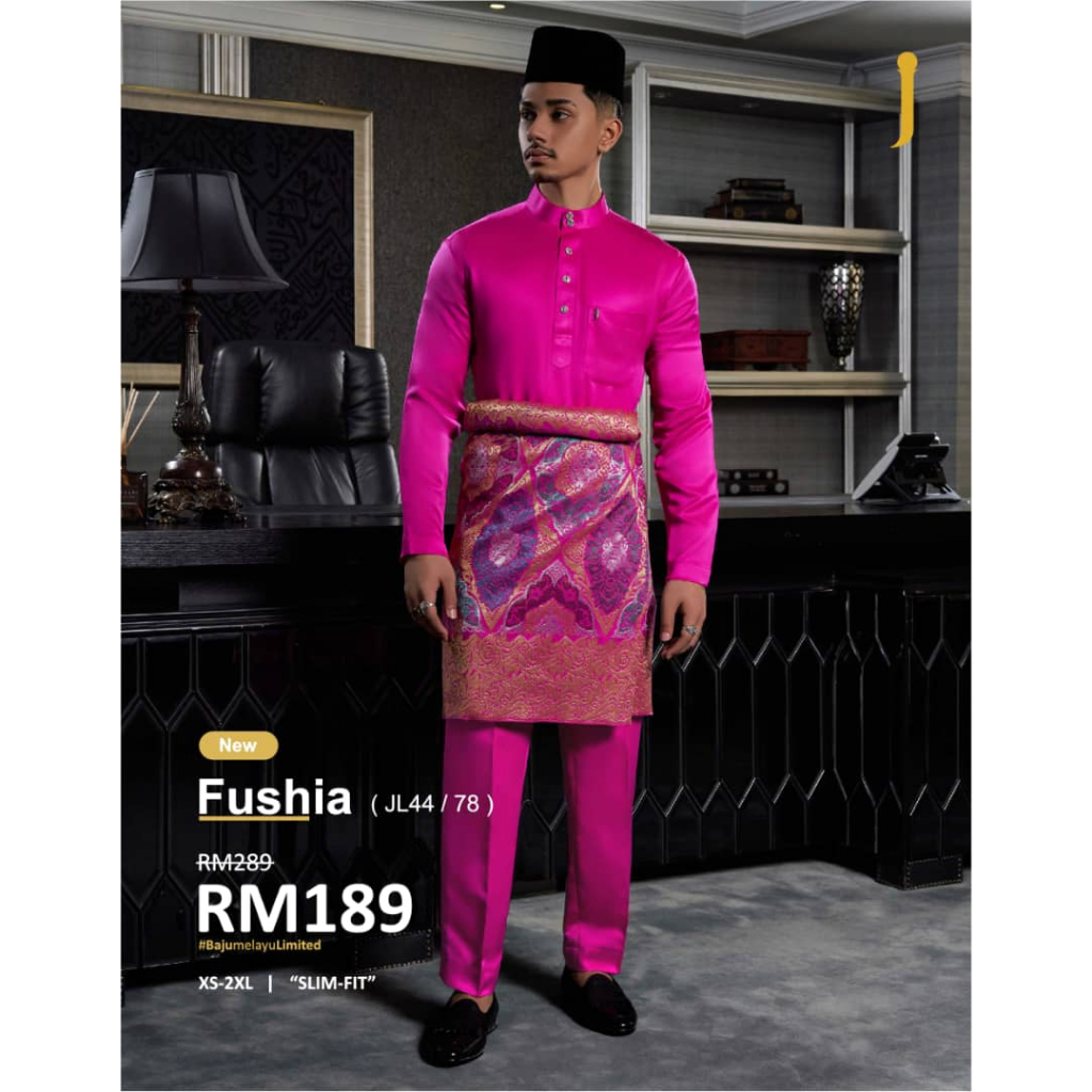 (SET RED) JAKEL LIMITED Baju Melayu Jakel Asad Motawh by JAKEL Cekak ...
