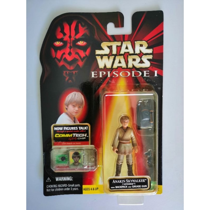 Star Wars Episode 1 Anakin Skywalker Figure With CommTech Chip | Shopee ...