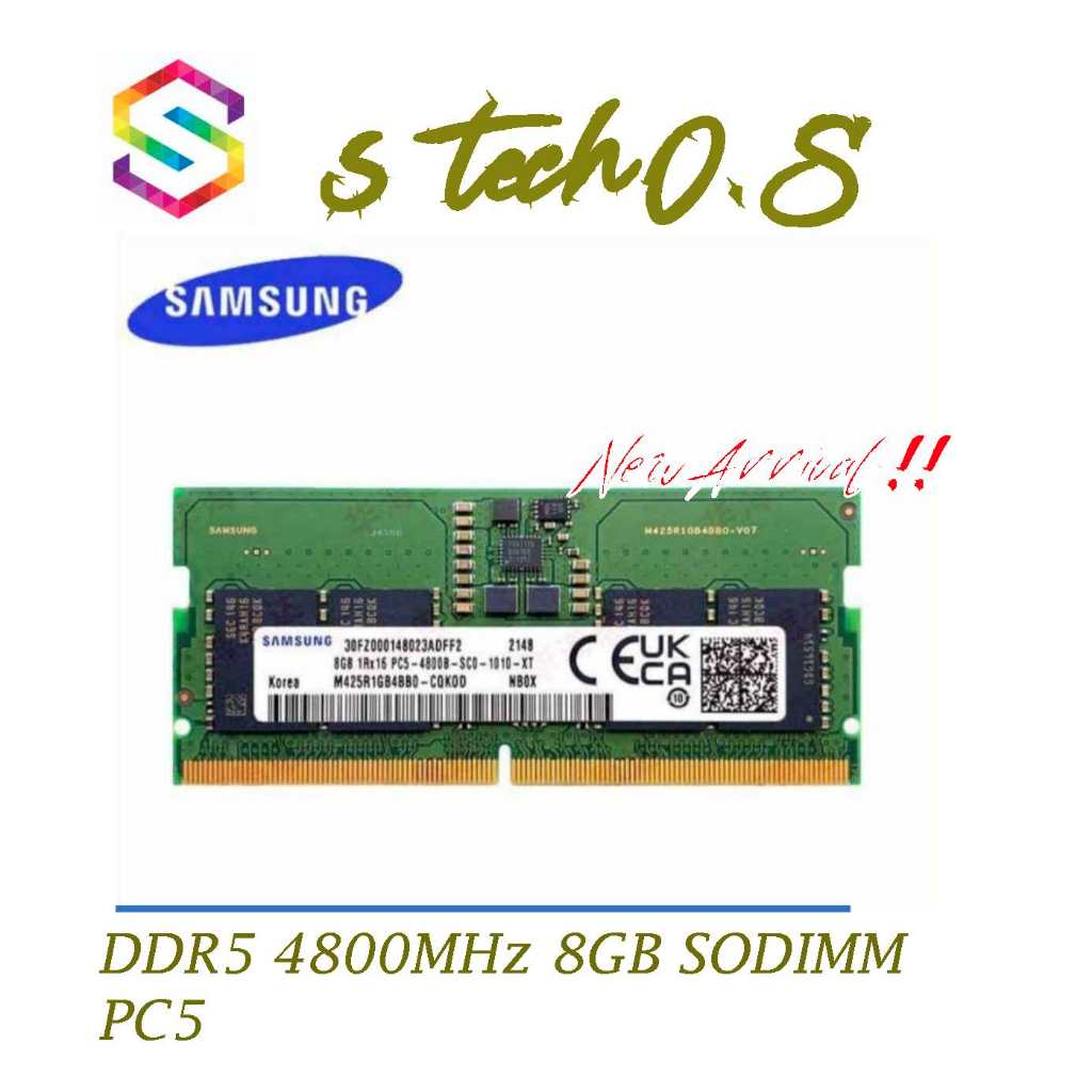 SAMSUNG DDR5 4800MHz 8GB SO-DIMM Laptop Notebook RAM Memory Module ...
