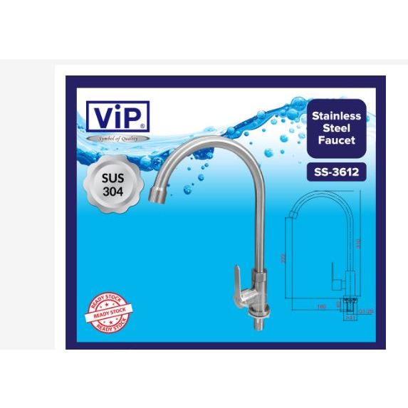 VIP STAINLESS STEEL SUS304 kitchen faucet paip sinki dapur paip sinki ...