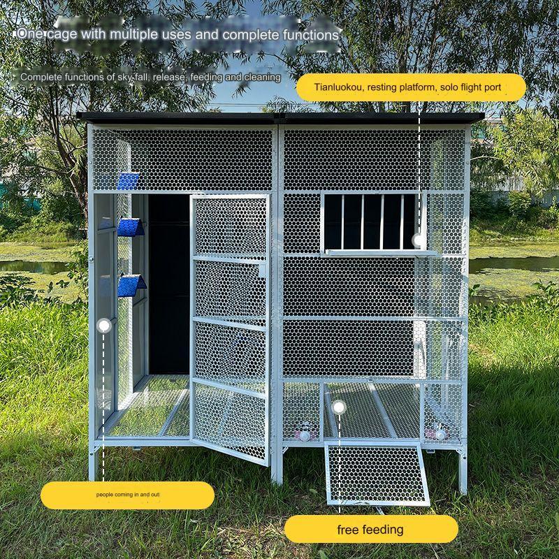 Paint process rust-proof pigeon house pigeon cage outdoor large bird ...