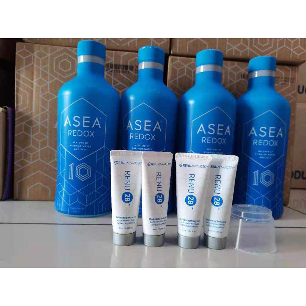 ASEA Redox Supplement Water (960ML/ 32oz) x 4Bottles + 4tube sample ...