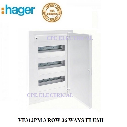 HAGER Golf Enclosures VF312PM 3 ROW 36 modules Flush Mounted | Shopee ...
