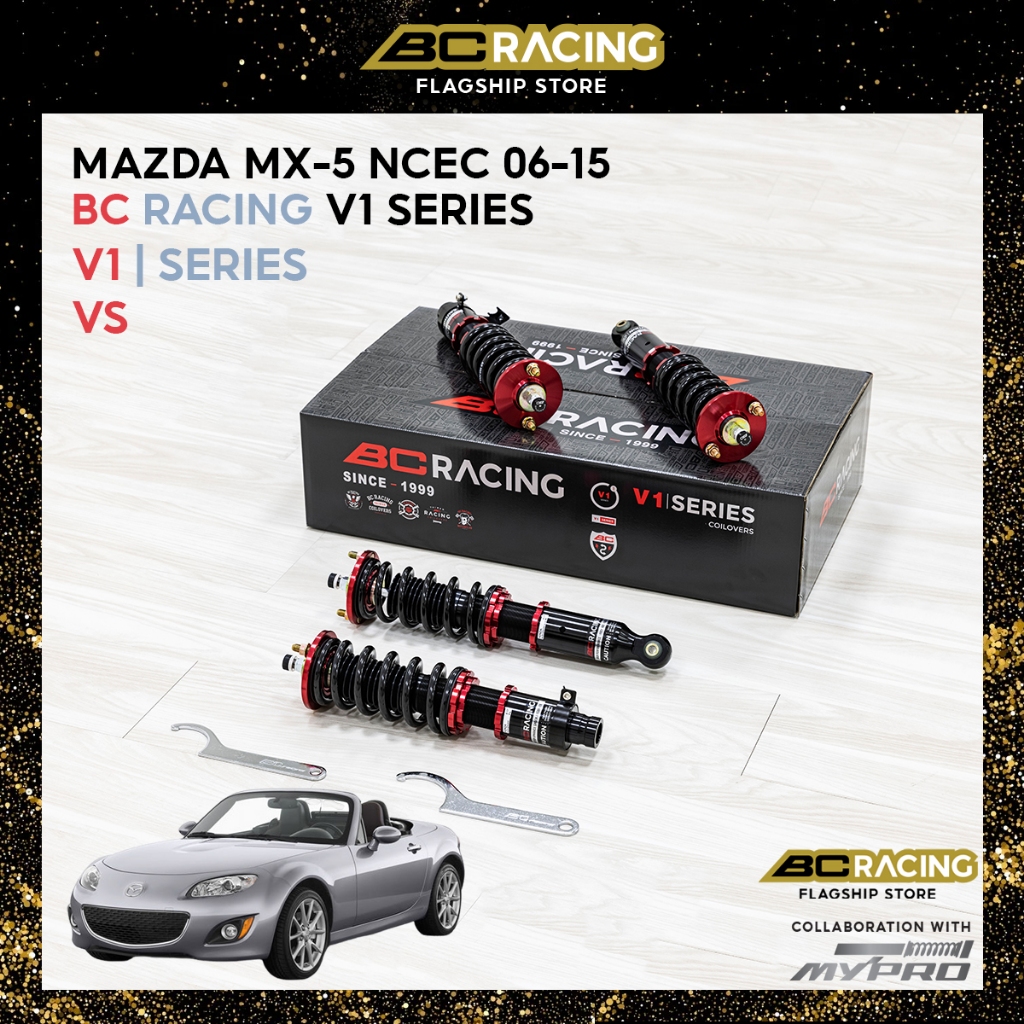 BC Racing V1 Series High Low Soft Hard Adjustable Absorber for Mazda MX ...