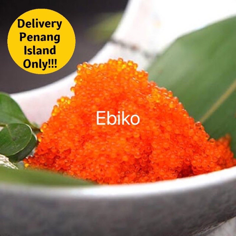 #Ebiko orange #鱼卵 # telur ikan Capelin roe | Shopee Malaysia