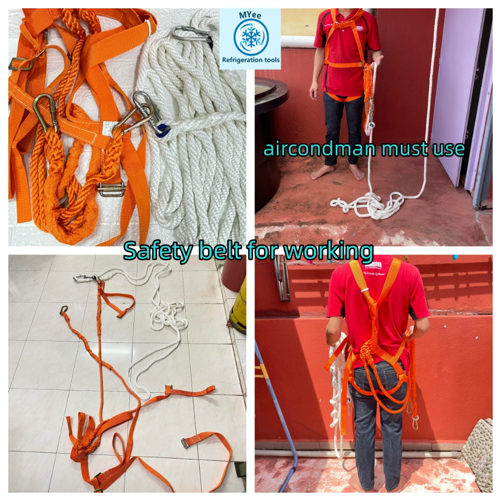 safety belt working rod thick rope aircondman height place hanging ...