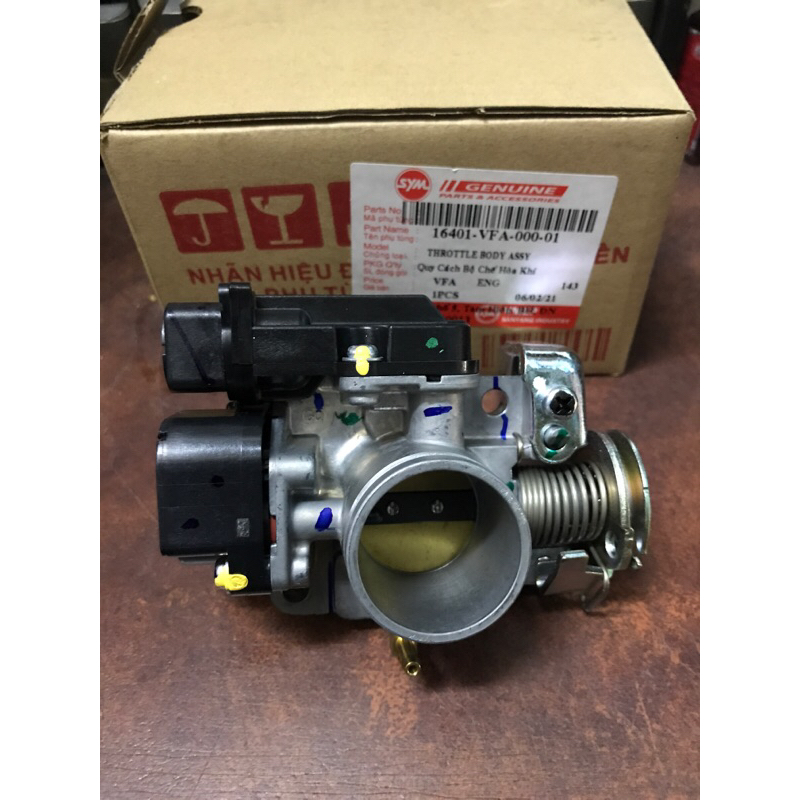 SYM 💯 ORIGINAL 16401-VFA-000 SYM VF3-185cc THROTTLE BODY ASSY WITH TPS ...