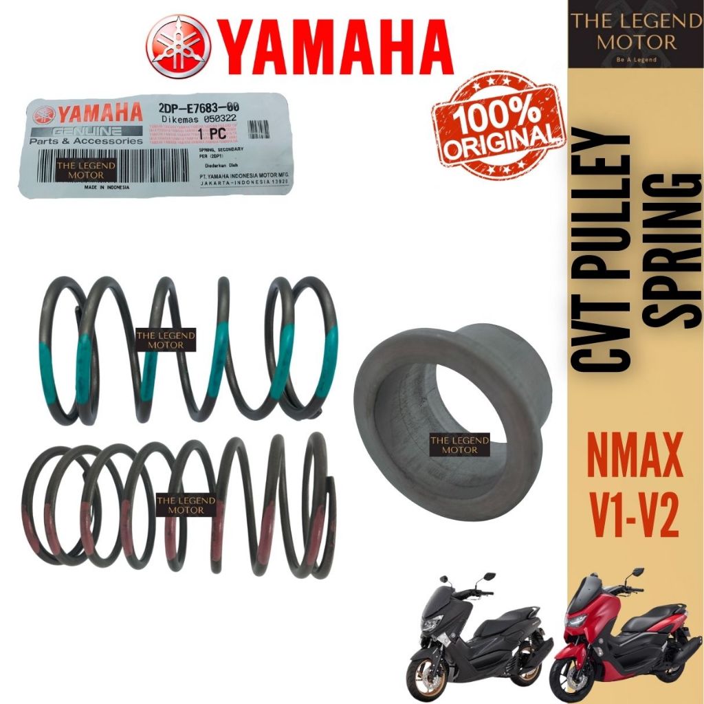 NMAX V1 V2 Spring Pulley CVT Secondary Sheave Pully Auto Shoe Torque Spring Seat Holder Cup 2DP ...