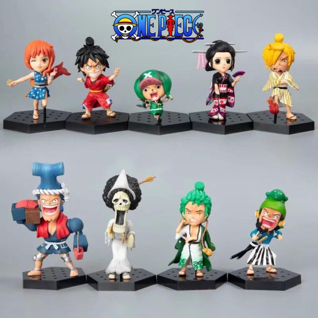 One Piece Wano Country Arc 9pcs Luffy Zoro Sanji Nami Robin Usopp ...