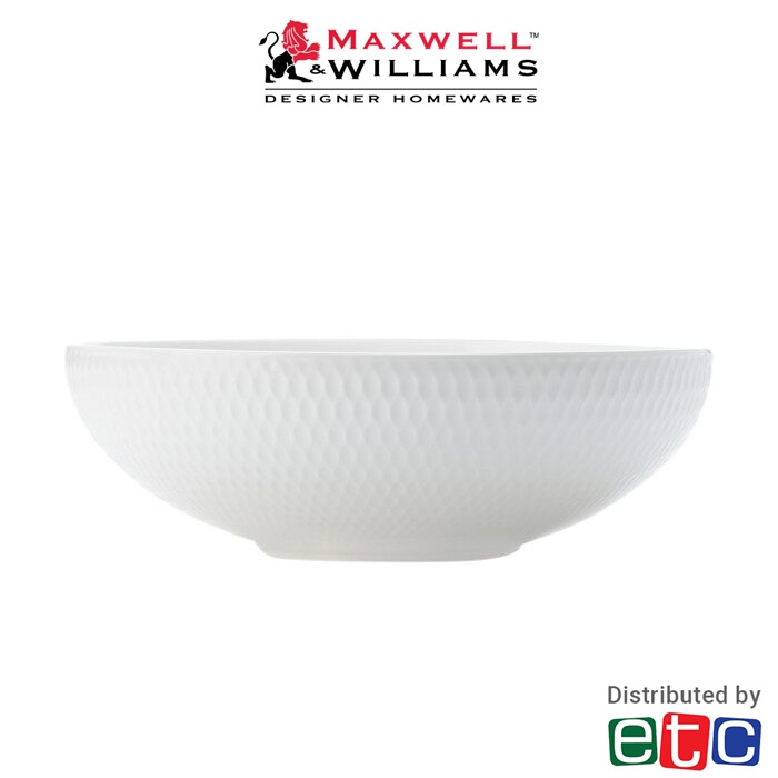 Maxwell & Williams White Basics Diamonds Coupe Bowl (22cm) | Shopee ...