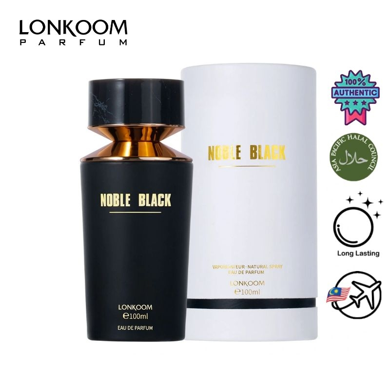 LONKOOM Original Noble Black Perfume 100ml EDP tahan Lama parfum Minyak ...