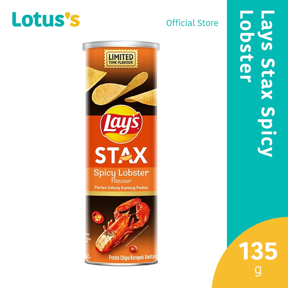 Lays Stax Spicy Lobster 135G | Shopee Malaysia