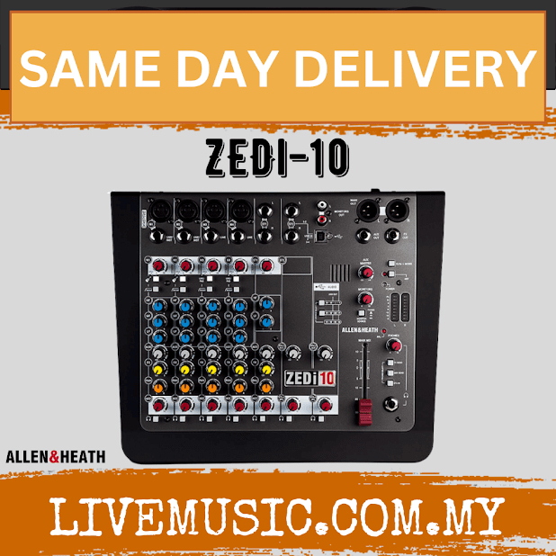 Allen & Heath ZEDi-10 Mixer and USB Audio Interface ( ZEDi10 / ZEDi-10 ) | Shopee Malaysia