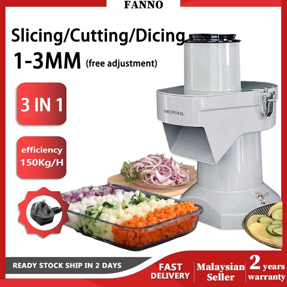 🇲🇾Premium+™ 3 in 1 Multifunction Vegetable Cutter Slice/Strips/Dicing ...