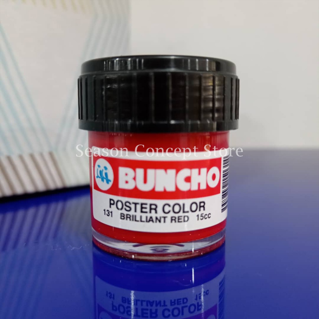 [Original] BUNCHO Poster Color 15cc Single Colour Black, White, Sky ...