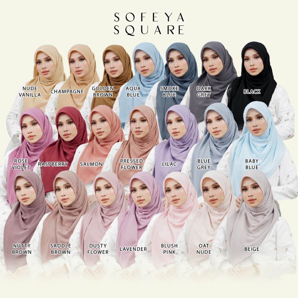 SOFEYA SQUARE BY NENAHIJABS | Shopee Malaysia
