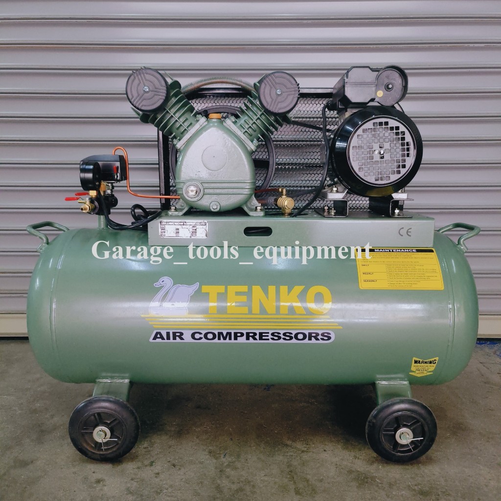 TENKO 2HP Air Compressor | Single Phase | 90L | 2800Rpm | 8Bar | (With ...