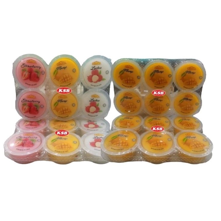 【6cups X 80g】Rinda Mixed Fruit Nata Pudding/Mango Nata Pudding | Shopee ...