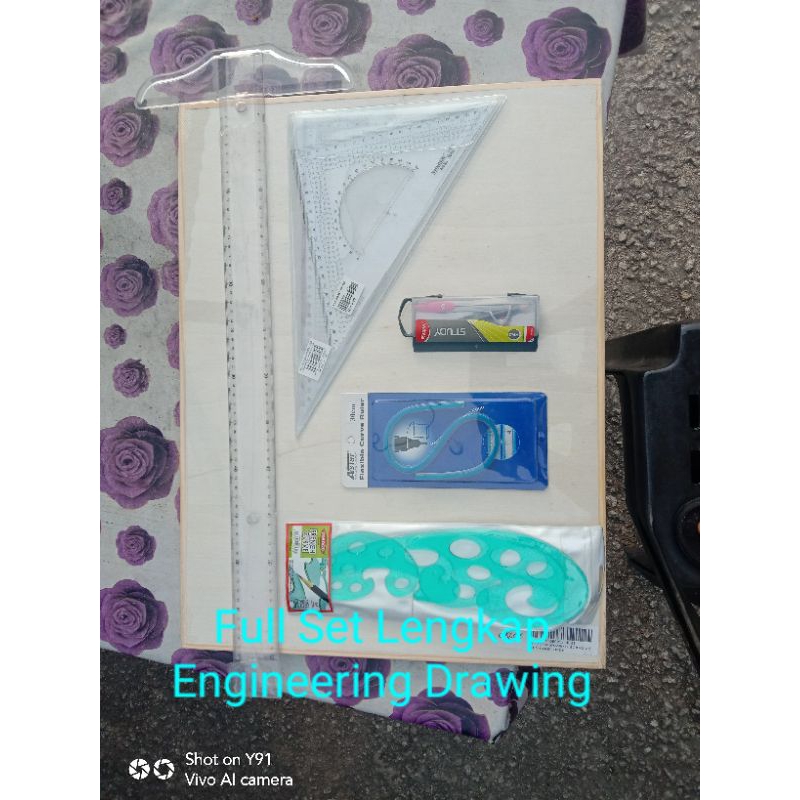 Papan Lukisan Drawing Board Engineering Full Set | Shopee Malaysia