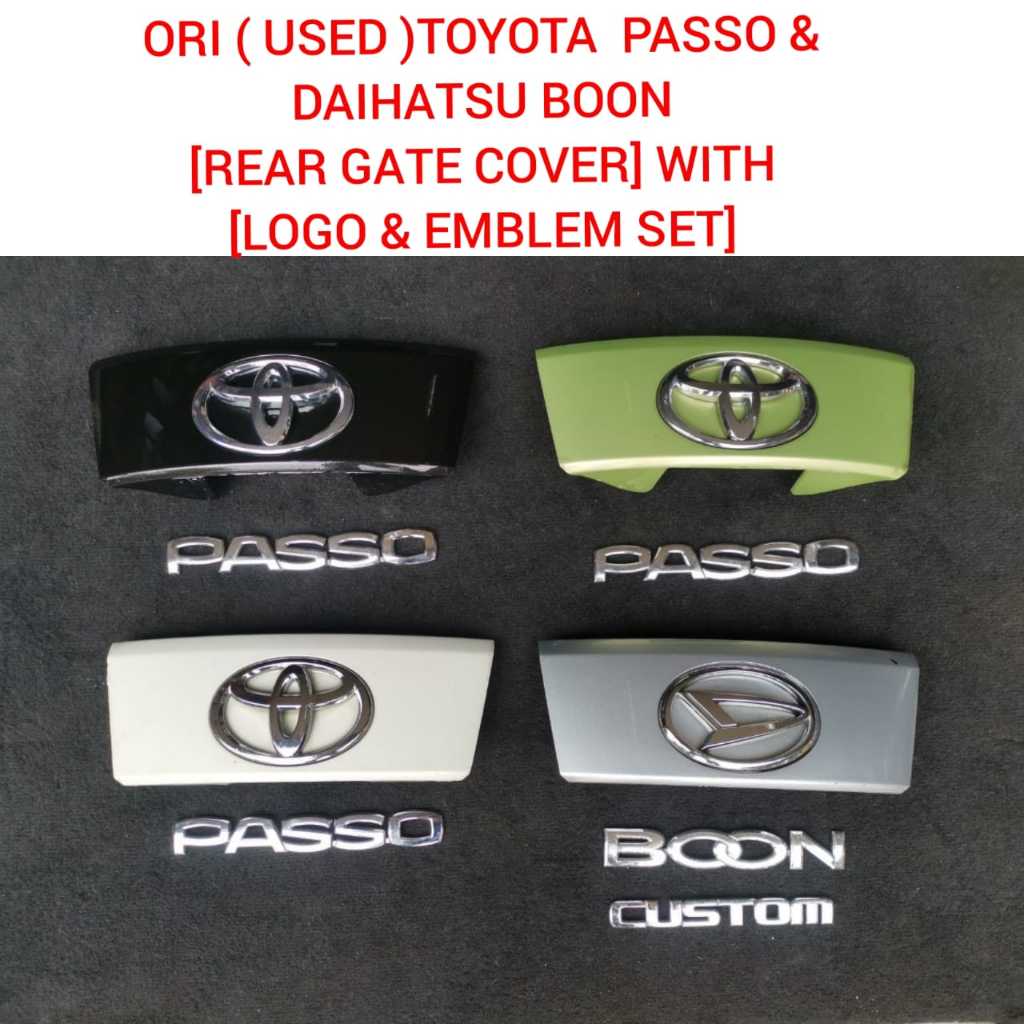 EMBLEM / LOGO TOYOTA PASSO DAIHATSU BOON LOGO / EMBLEM | Shopee Malaysia