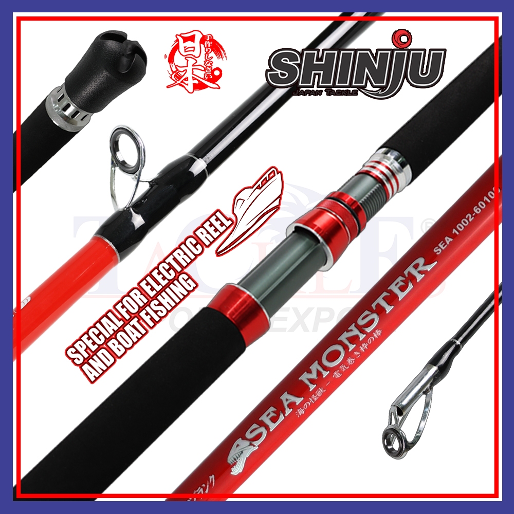 (10-12kaki) Shinju Rod Sea Monster Joran Pancing Bot Air Masin Boat ...