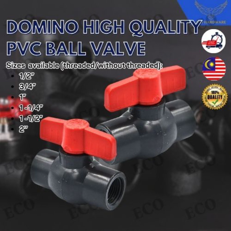 DOMINO PVC Compact Ball Valve PVC Stopcock Valve Stop Valve PVC Stop ...